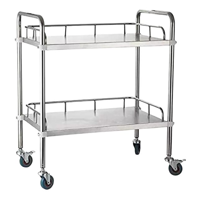 Hospital Medicine 2 Rack Trolley – V Shop
